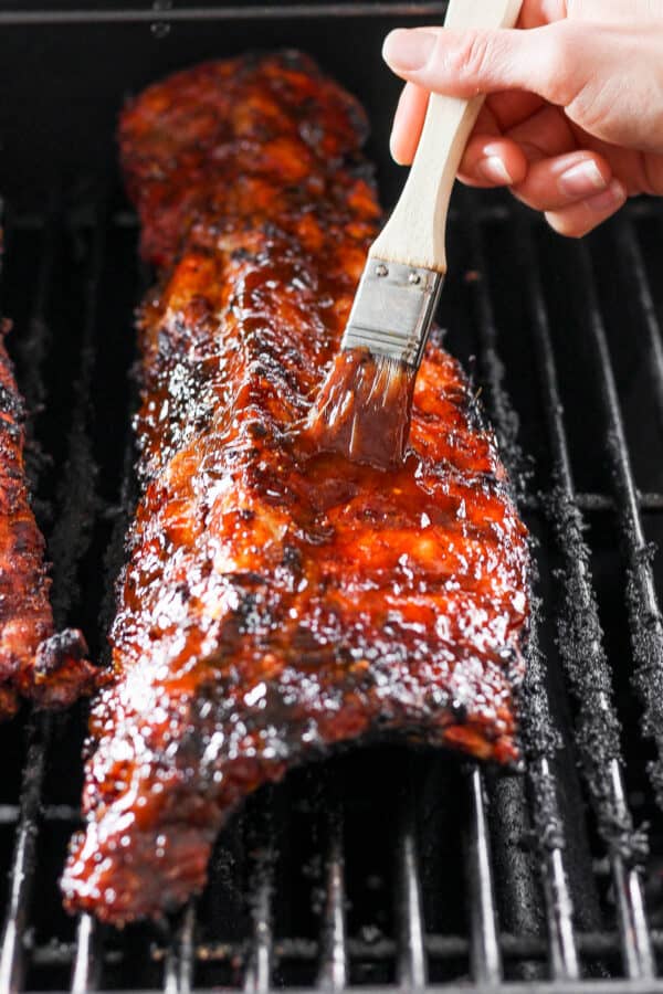 BEST Grilled Ribs (ribs on the grill) - The Wooden Skillet