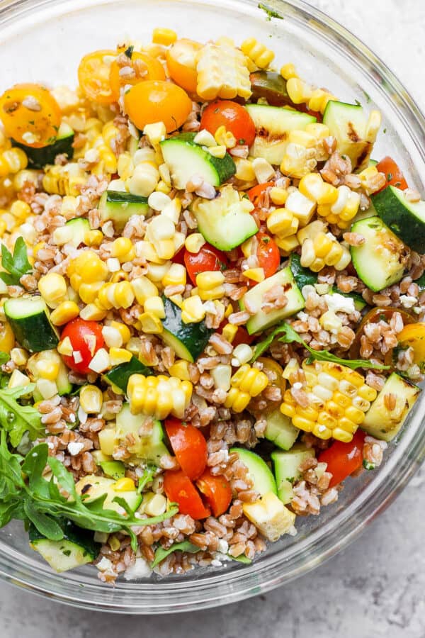 BEST Summer Grain Salad - The Wooden Skillet