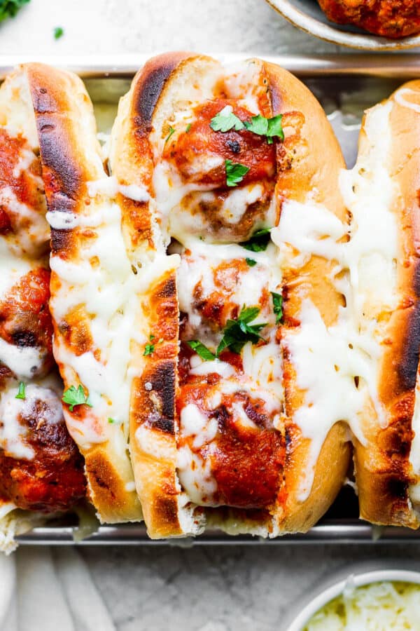 Super Easy Homemade Meatball Sub - The Wooden Skillet
