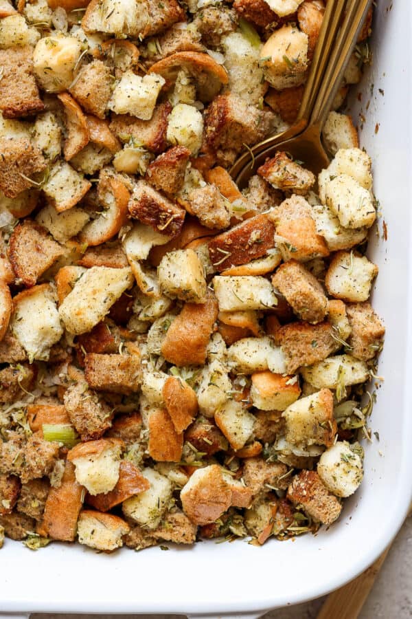 BEST Stuffing Recipe (how to make stuffing) - The Wooden Skillet