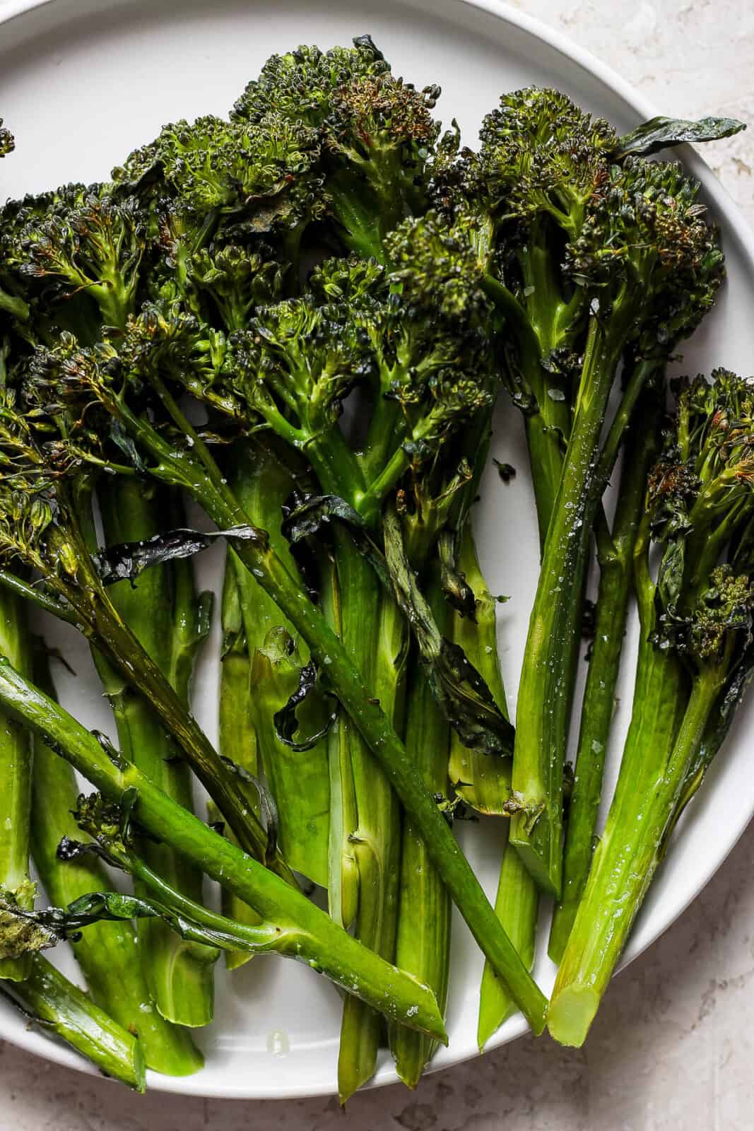 3-Ingredient Roasted Broccolini - The Wooden Skillet
