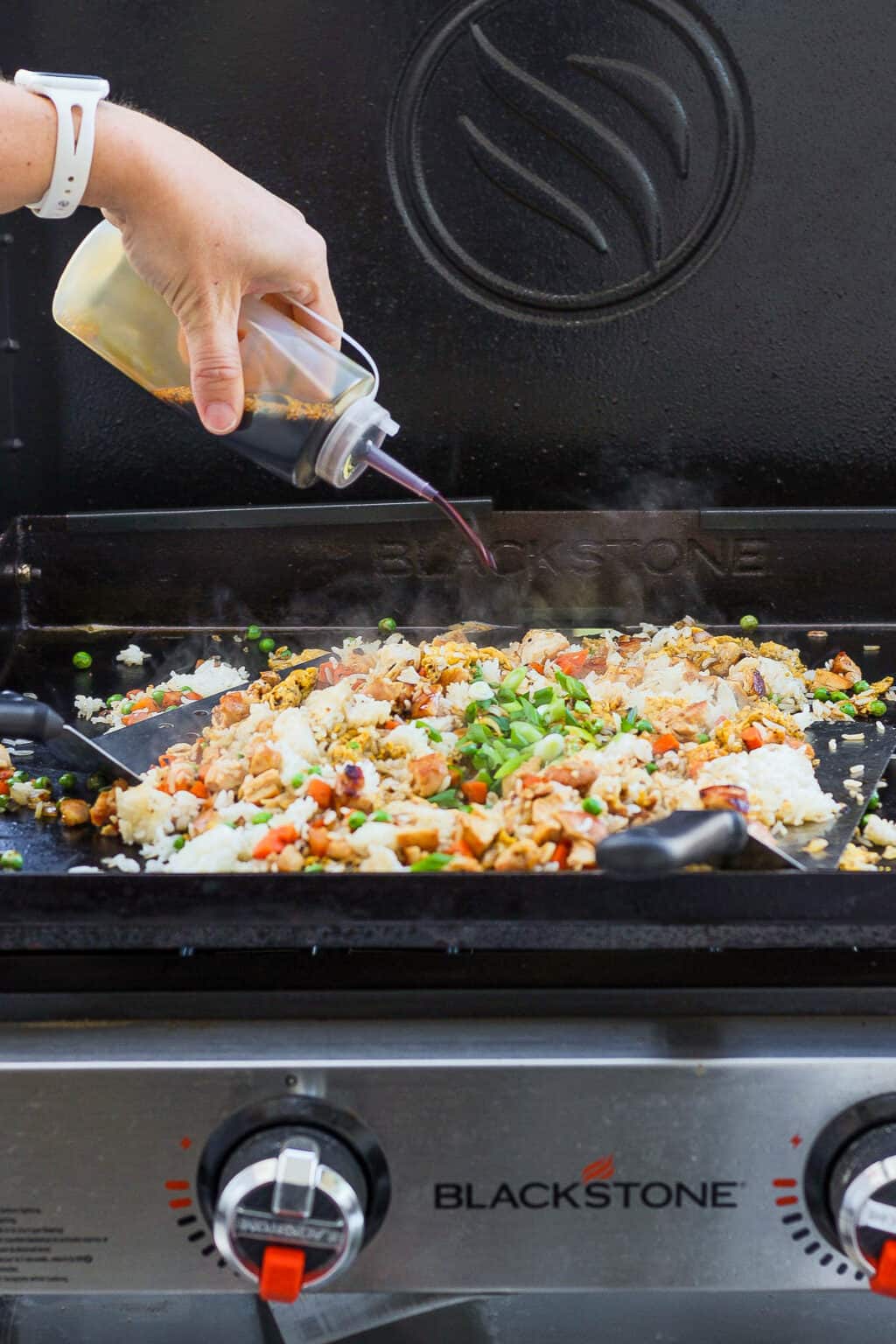 Blackstone Fried Rice - The Wooden Skillet