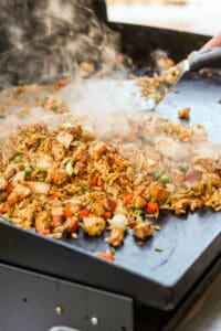 Blackstone Fried Rice - The Wooden Skillet