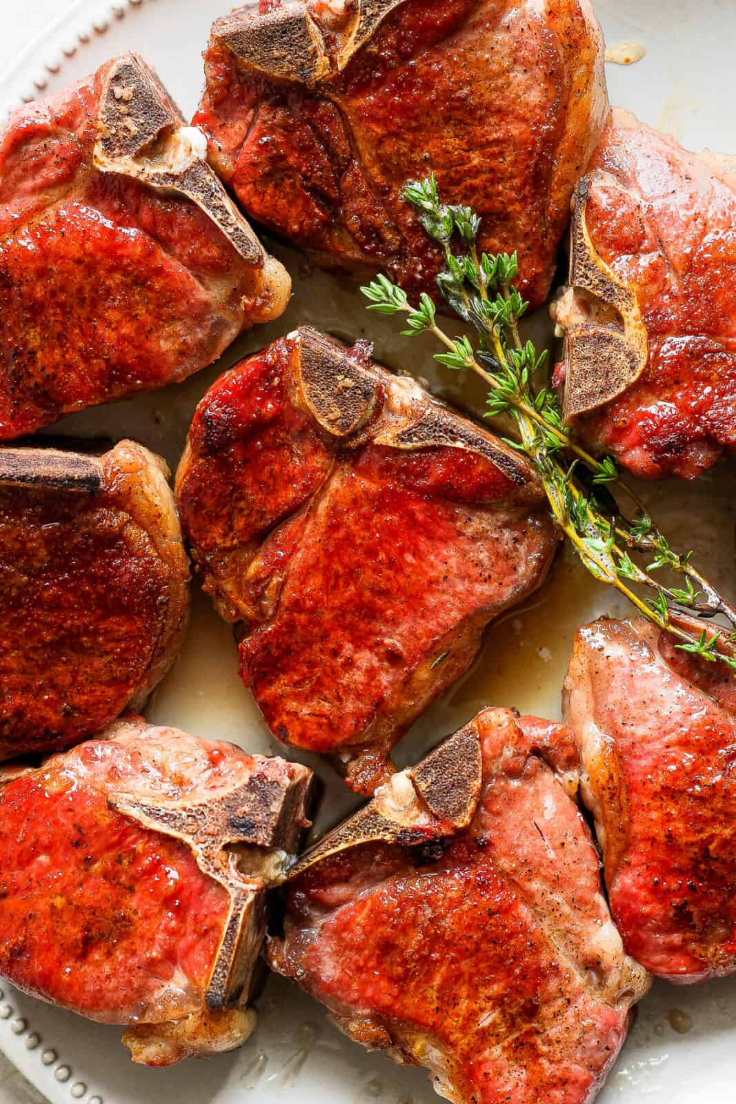 Smoked Lamb Chops + Mint Chimichurri Sauce - The Wooden Skillet