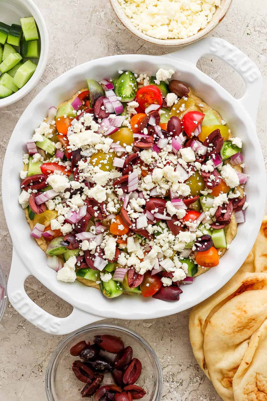 Greek Layer Dip - The Wooden Skillet