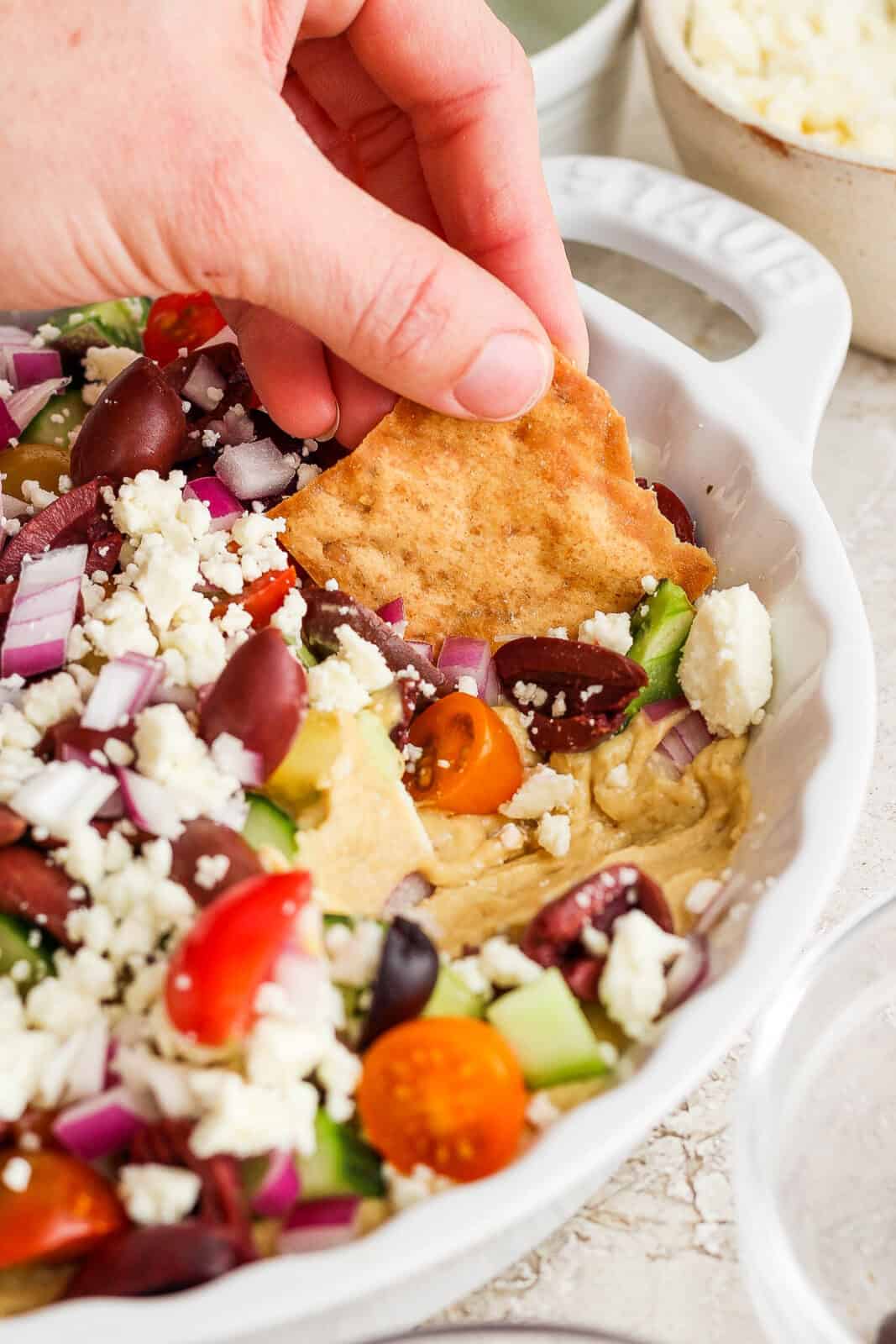 Greek Layer Dip - The Wooden Skillet