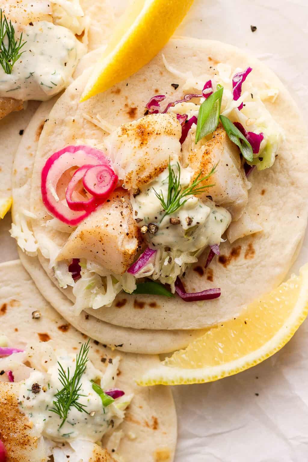 Cod Tacos - The Wooden Skillet