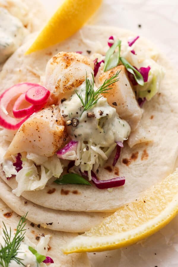 Cod Tacos - The Wooden Skillet