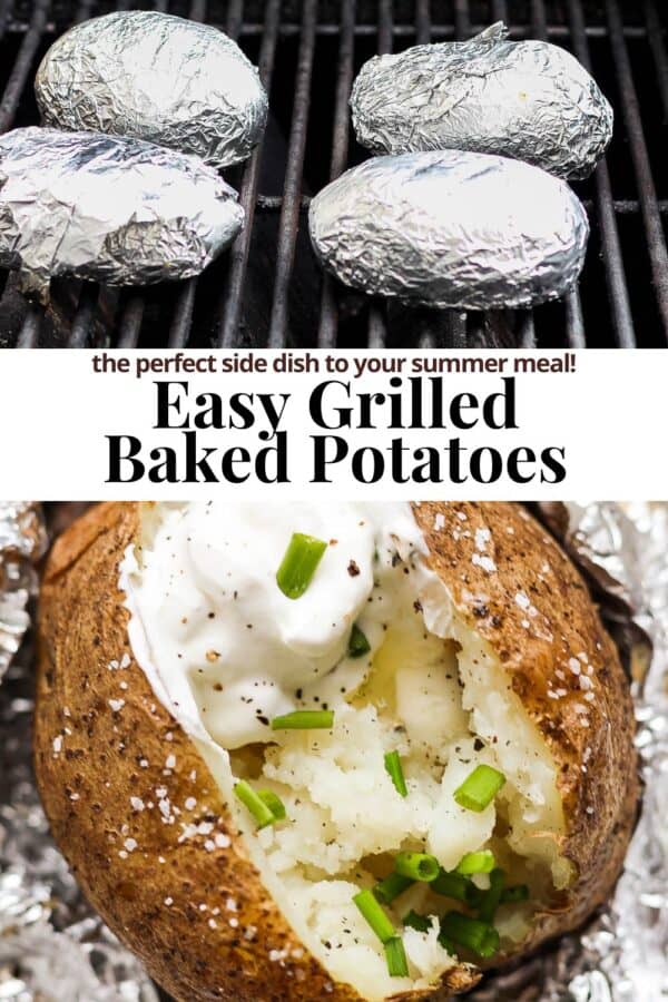 Baked Potatoes on the Grill - The Wooden Skillet