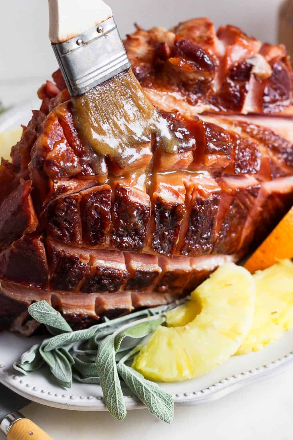 Instant Pot Ham + Buttery Brown Sugar Glaze - The Wooden Skillet