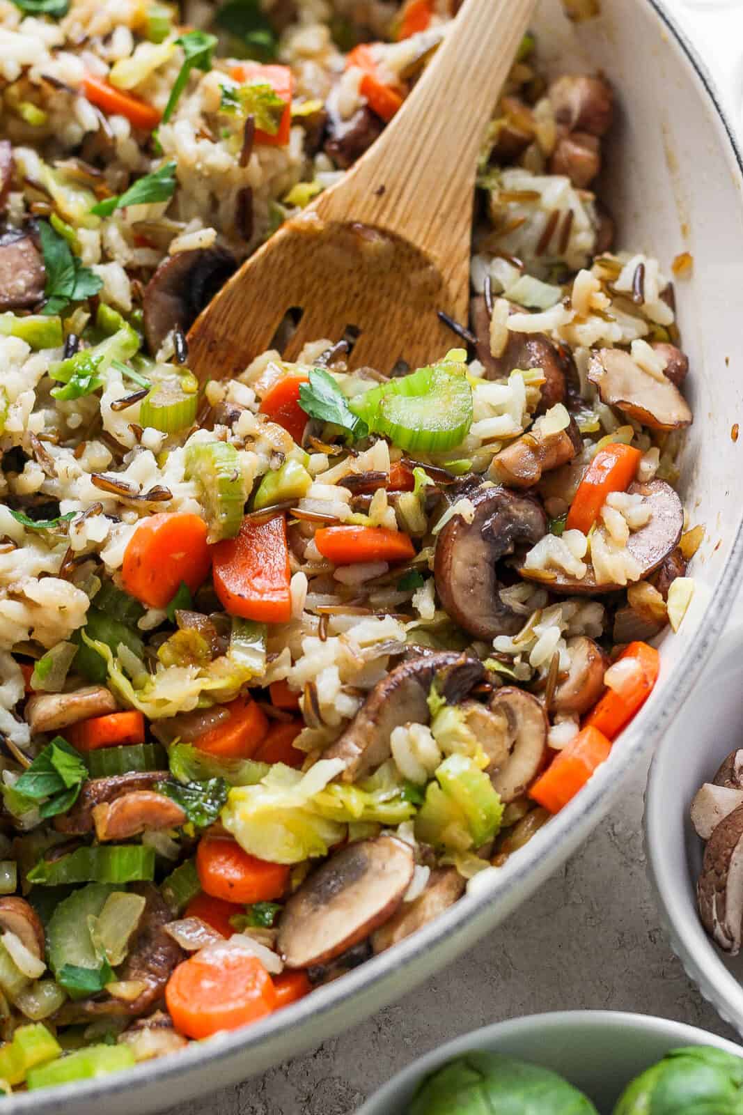 Wild Rice Pilaf - The Wooden Skillet