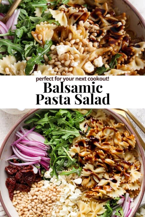 Balsamic Pasta Salad - The Wooden Skillet