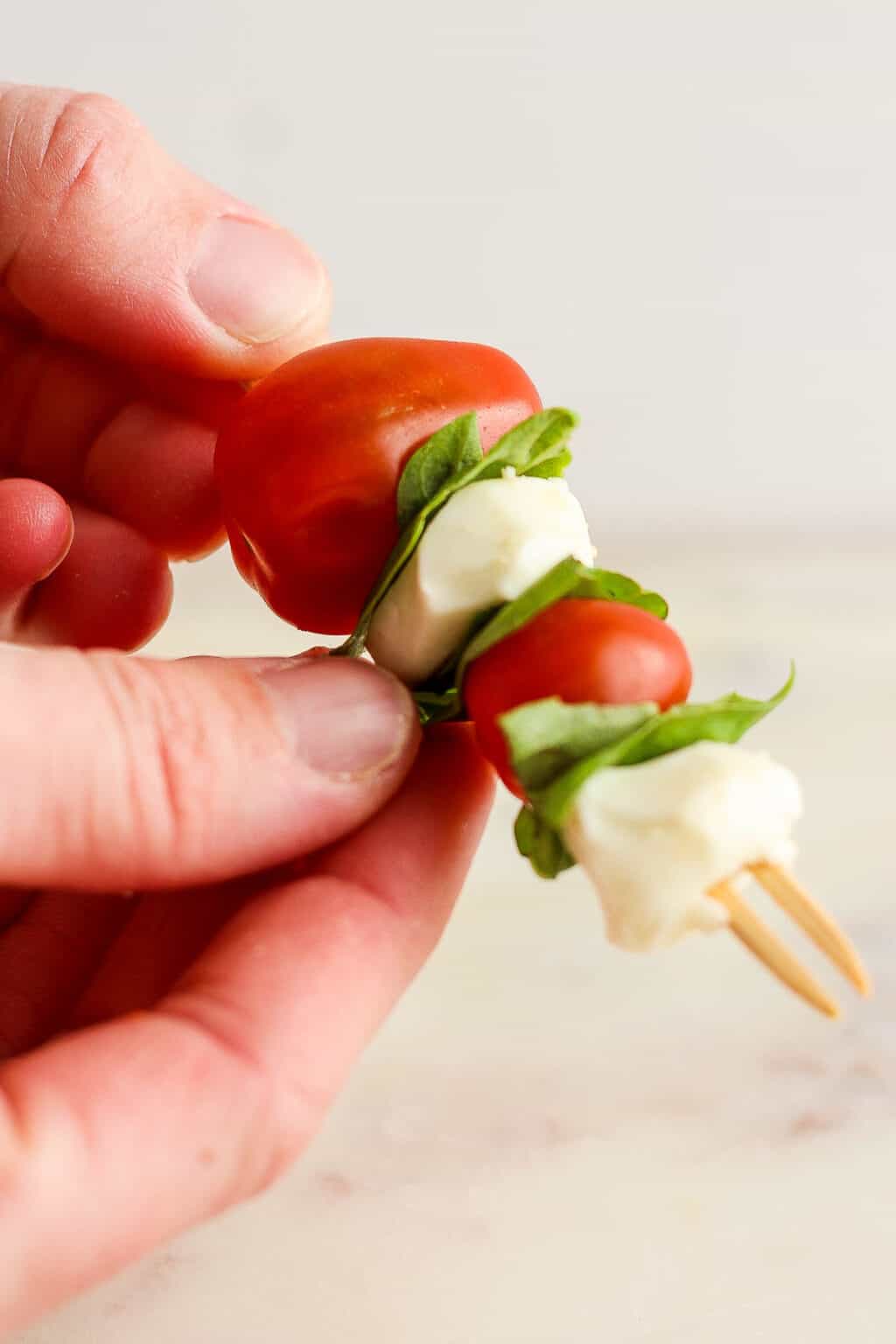 Caprese Skewers With Balsamic Glaze - The Wooden Skillet