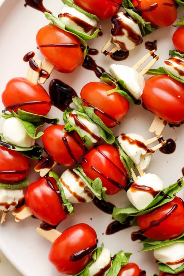 Caprese Skewers - The Wooden Skillet