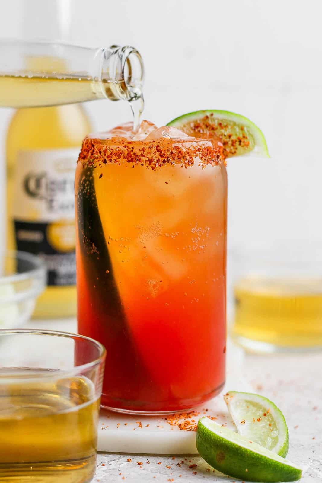 Michelada + Tajin Rim - The Wooden Skillet