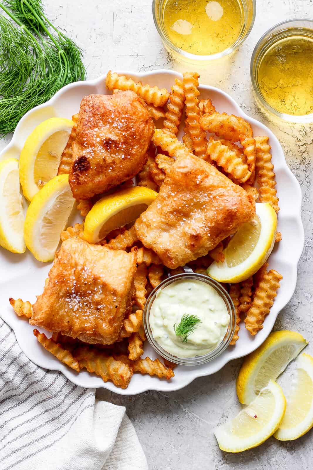 Beer Battered Fish - The Wooden Skillet