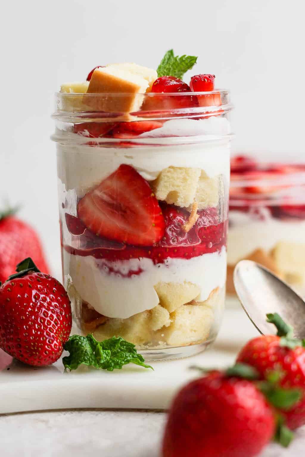 Strawberry Shortcake Parfait - The Wooden Skillet