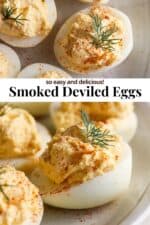 Smoked Deviled Eggs - The Wooden Skillet
