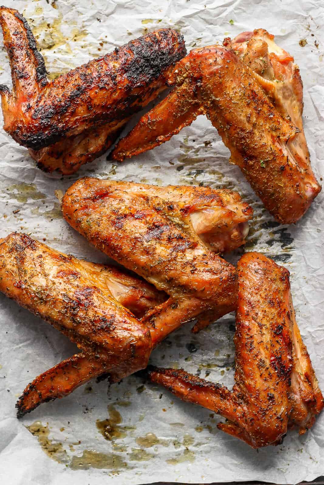 Herby Smoked Turkey Wings (+ dry rub) - The Wooden Skillet