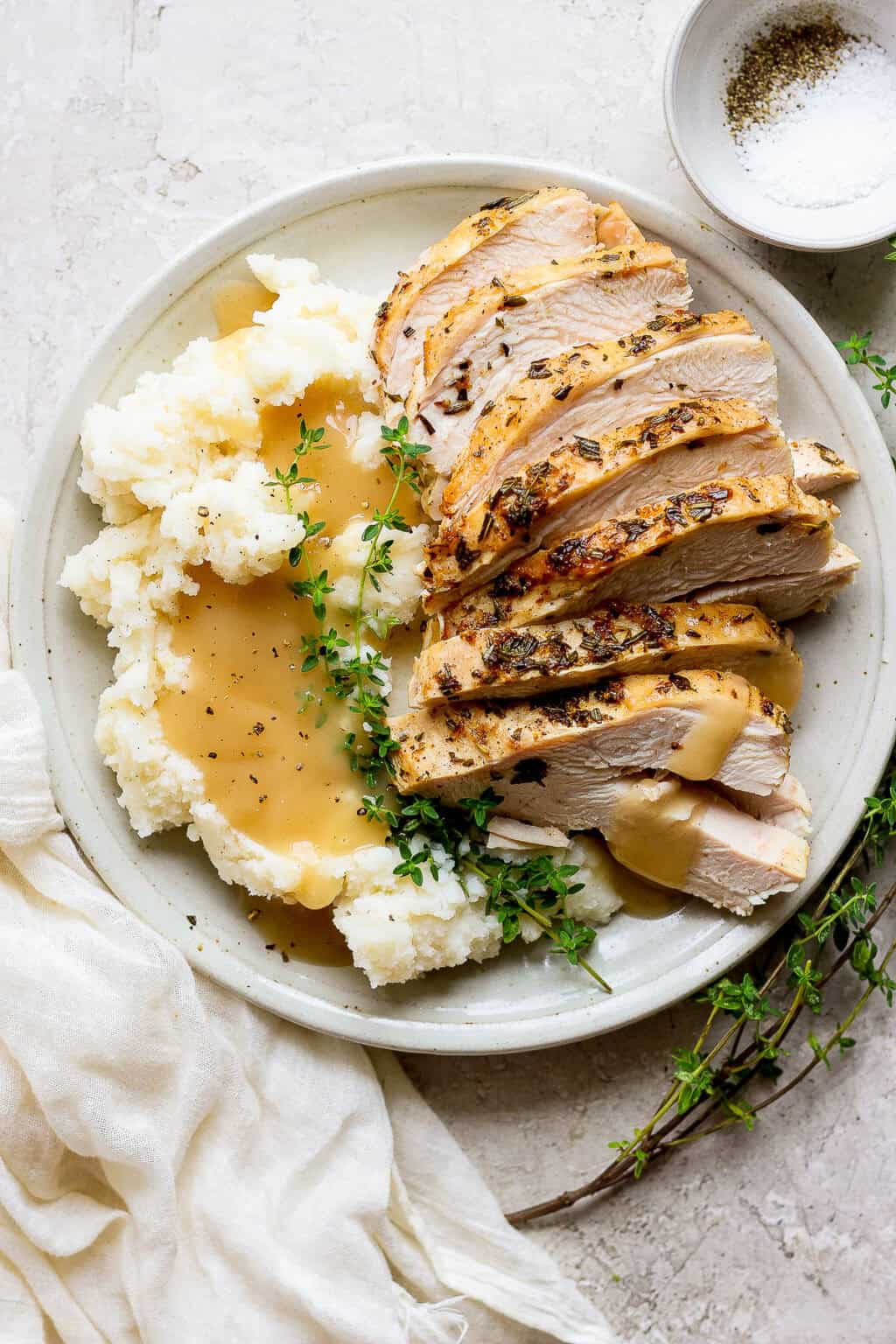 Citrus Butter Instant Pot Turkey Breast + Gravy - The Wooden Skillet