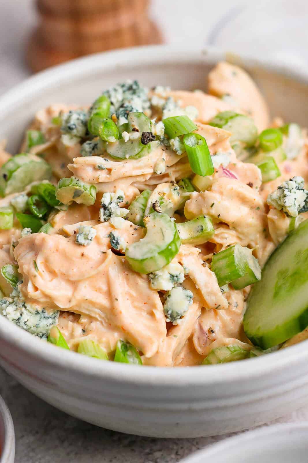 Buffalo Ranch Chicken Salad - The Wooden Skillet