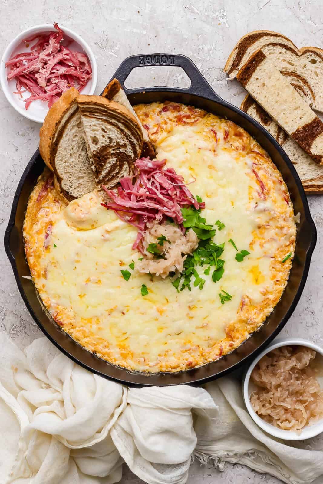 Warm Reuben Dip - The Wooden Skillet
