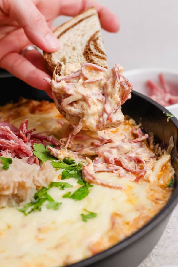 Warm Reuben Dip - The Wooden Skillet
