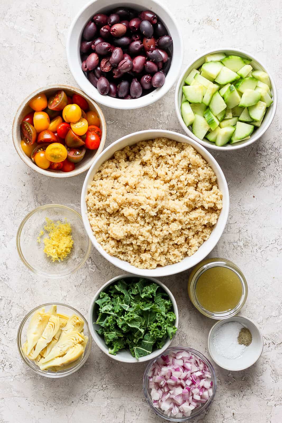 Greek Quinoa Salad - The Wooden Skillet
