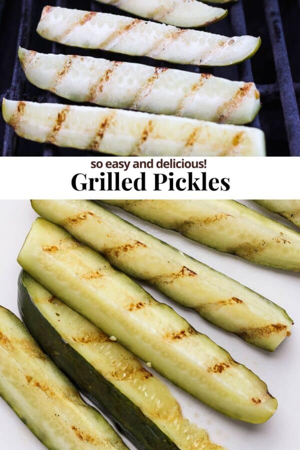 5-Minute Grilled Pickles - The Wooden Skillet