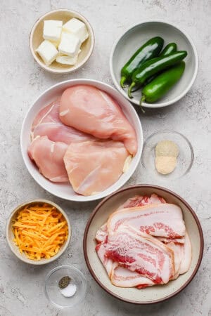 Grilled Jalapeño Popper Chicken (Bacon-Wrapped & Stuffed) - The Wooden ...