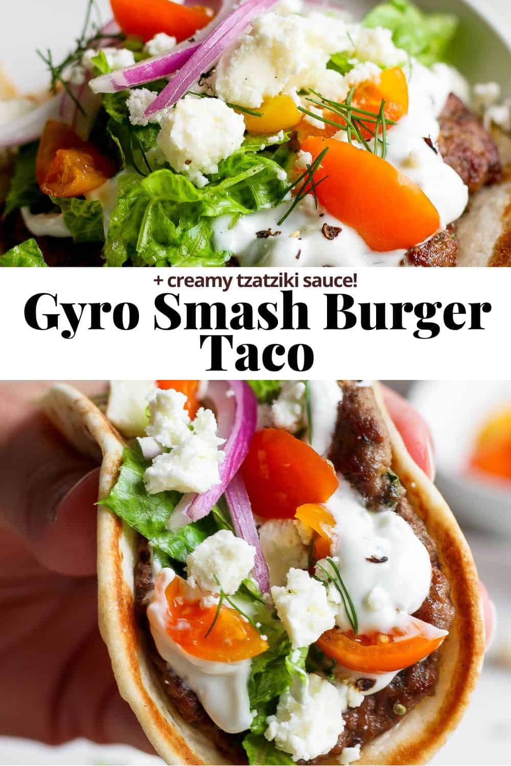 Greek Inspired Gyro Smash Tacos Tzatziki The Wooden Skillet