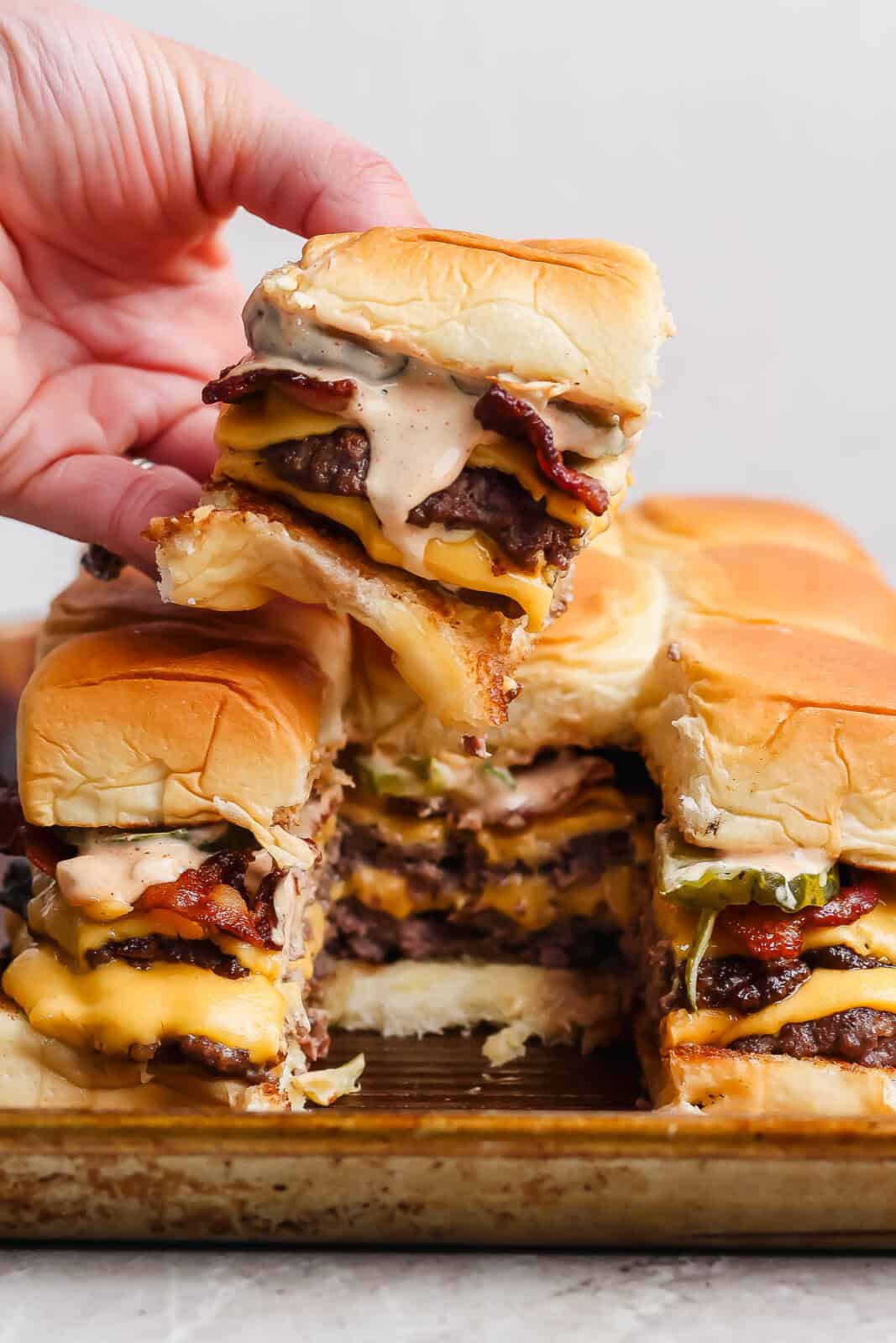 Smash Burger Sliders - The Wooden Skillet