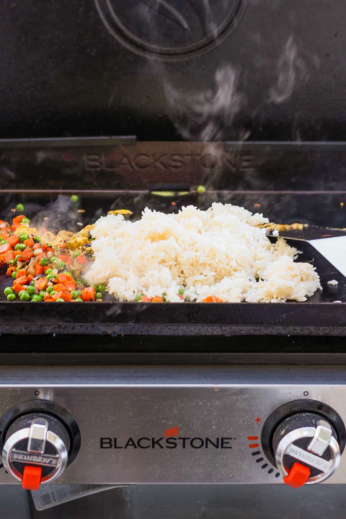 Blackstone Fried Rice - The Wooden Skillet