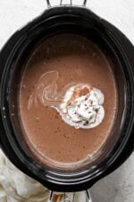 Crock Pot Hot Chocolate - The Wooden Skillet