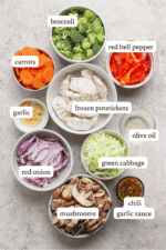 Potsticker Stir Fry - The Wooden Skillet
